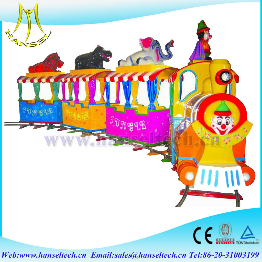 Hansel hot fiber glass amusement park ride on toy train kids electric ...